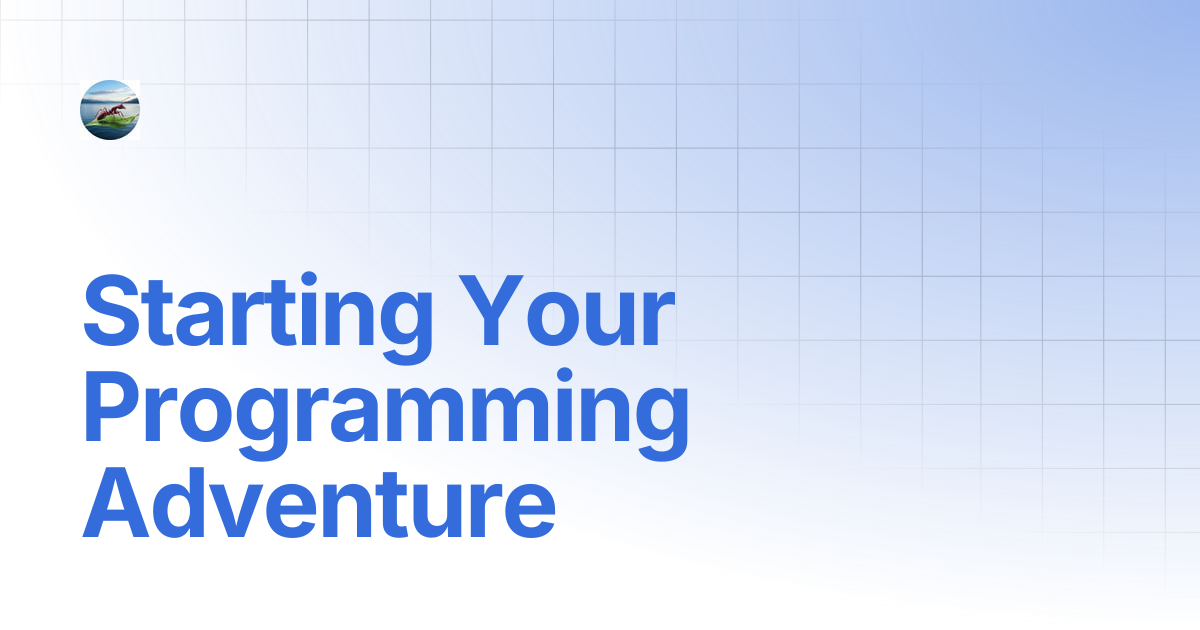 Starting Your Programming Adventure | Workflow Automation in Python